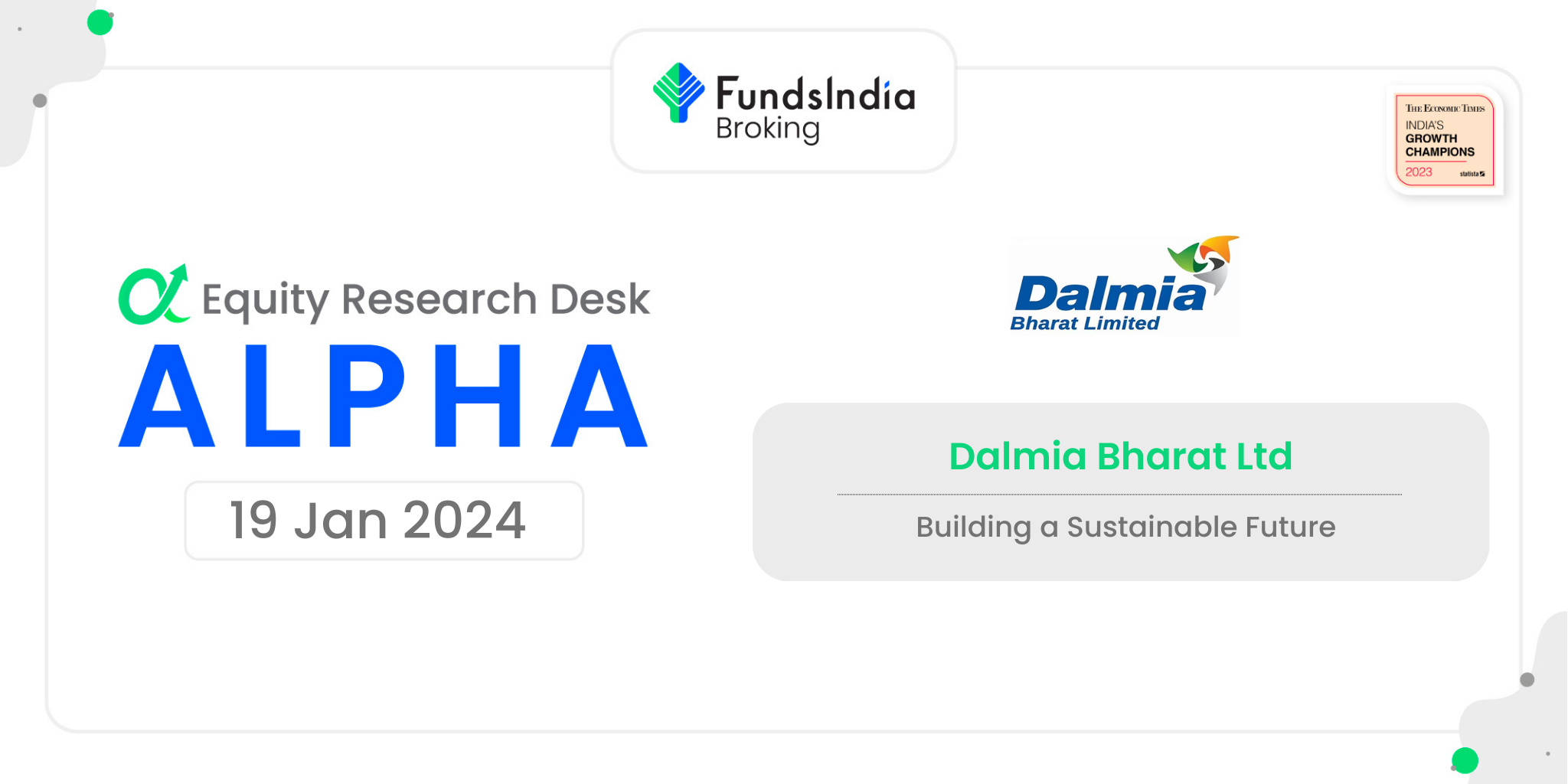 Alpha | Dalmia Bharat Ltd. - Equity Research DeskInsights