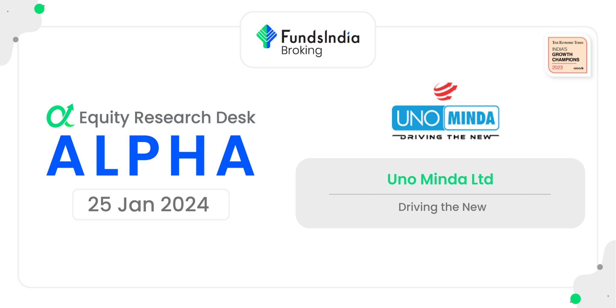 Alpha | Uno Minda Ltd. - Equity Research DeskInsights
