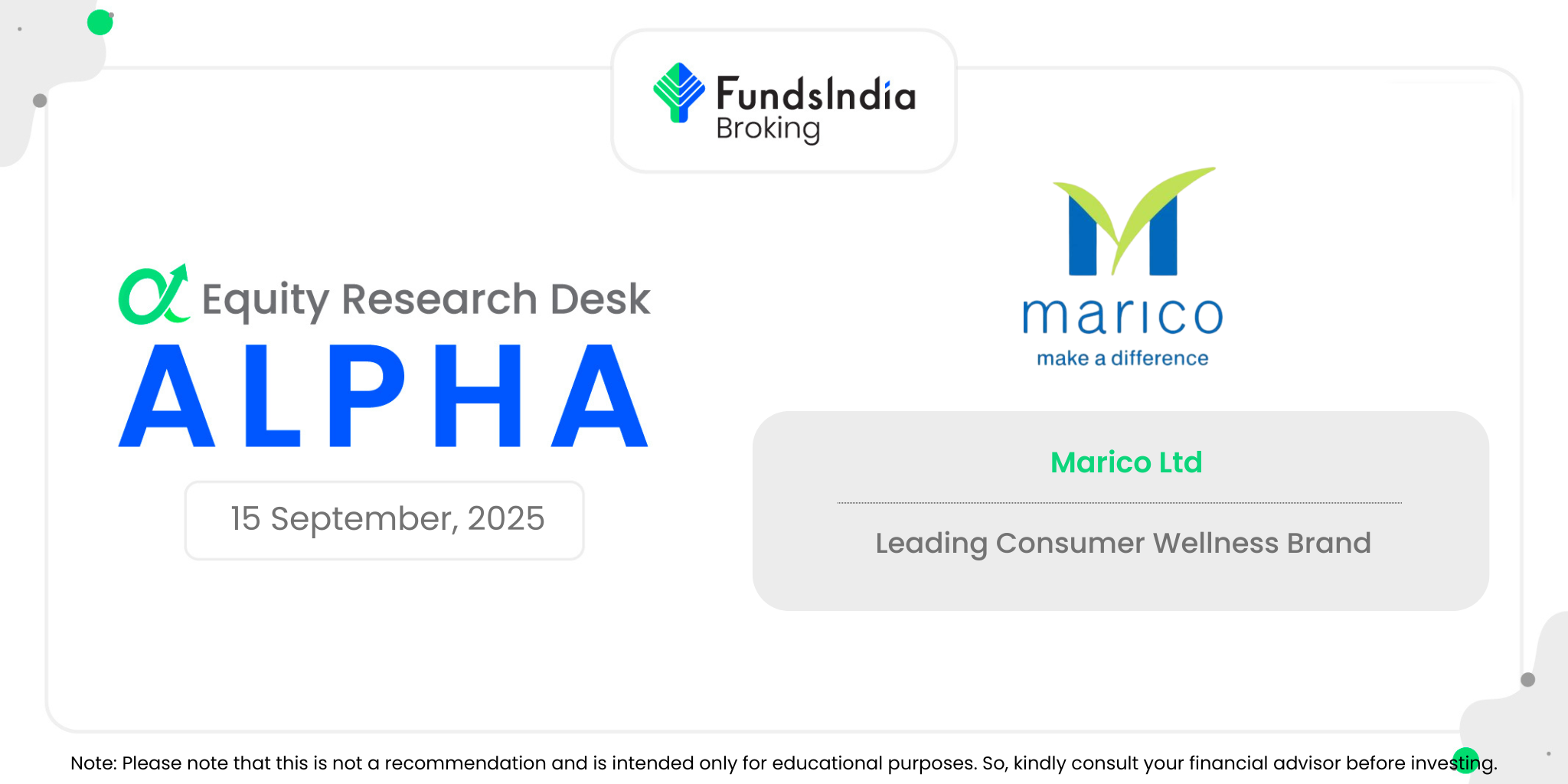 Marico Ltd — From Parachute to Plix, Powering Everyday WellnessInsights